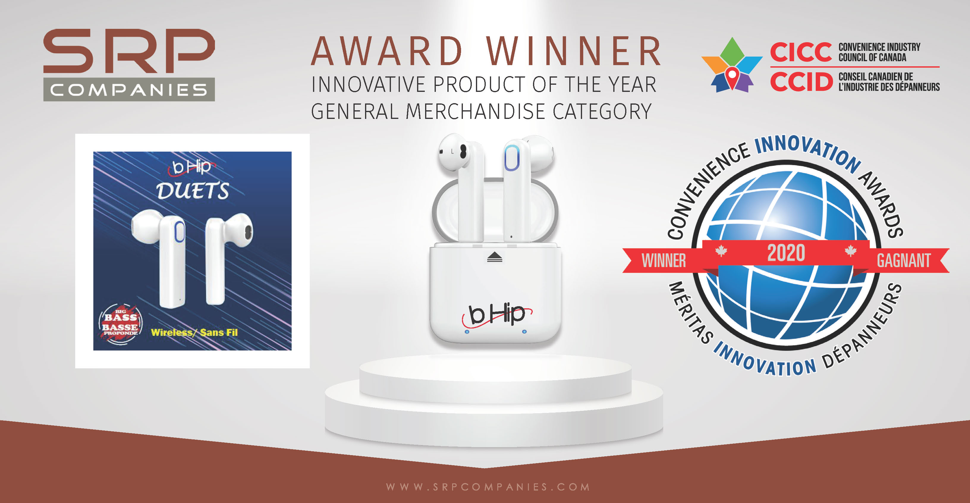 SRP CANADA WINS PRODUCT INNOVATION AWARD AT CICC FOR THE FIFTH YEAR!